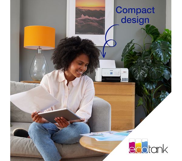 EPSON EcoTank ET-2826 All-in-One Wireless Inkjet Printer - C11CJ66403 ...