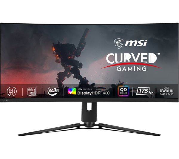 MSI MAG 341CQP QD Ultra Wide Quad HD 34” Curved OLED Gaming Monitor ...