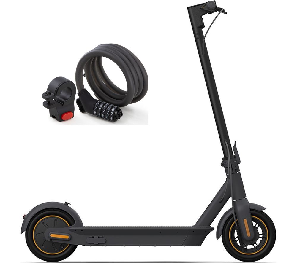 SEGWAY NINEBOT Max G30 Electric Folding Scooter & Pass Lock Bundle ...
