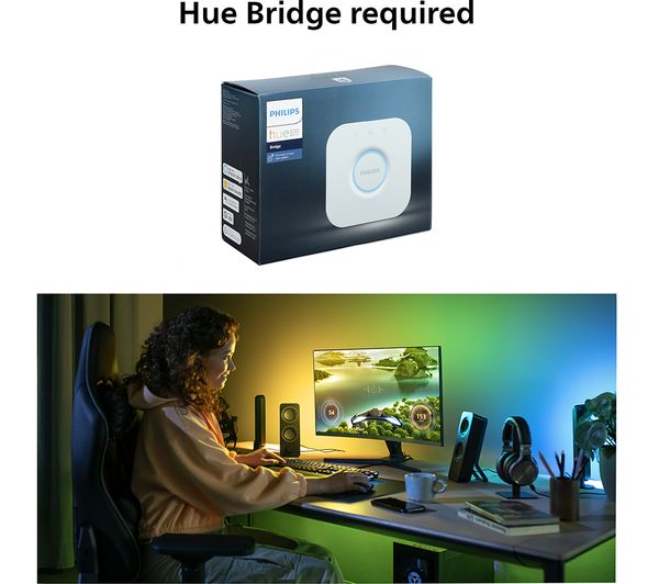 PHILIPS HUE Play Gradient 24-27" PC Monitor Lightstrip - 929003498702 ...