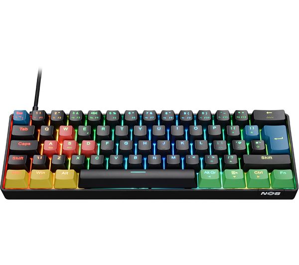NOS C-450 Mini Pro RGB Mechanical Gaming Keyboard - Tetriz - 396172-UK ...