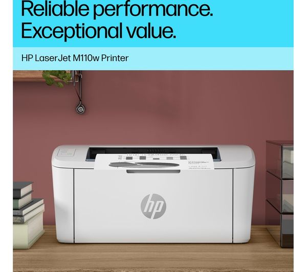 HP LaserJet M110W Monochrome Wireless Laser Printer - 7MD66F#B19 ...