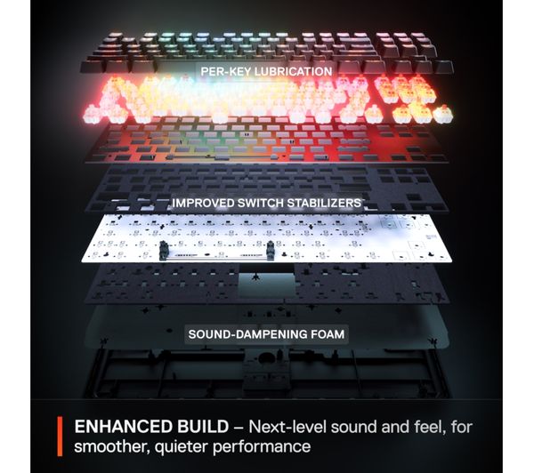 STEELSERIES Apex Pro Mini Gen 3 Mechanical Gaming Keyboard - Black ...