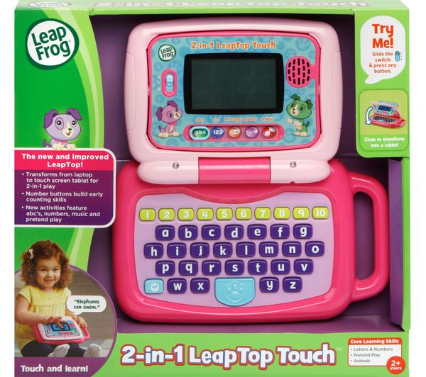 LEAPFROG 2-in-1 LeapTop Touch Laptop - Pink - 600953 - Currys Business