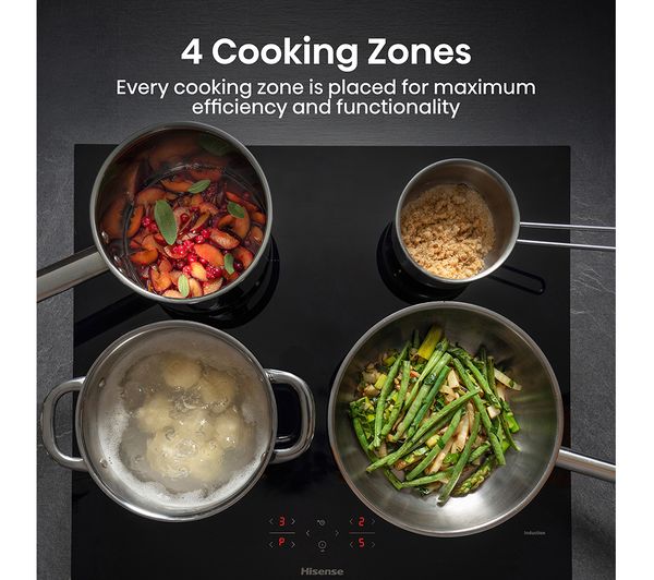 HISENSE HI6401BSC 60cm Electric Induction Hob - Black - HI6401BSC ...