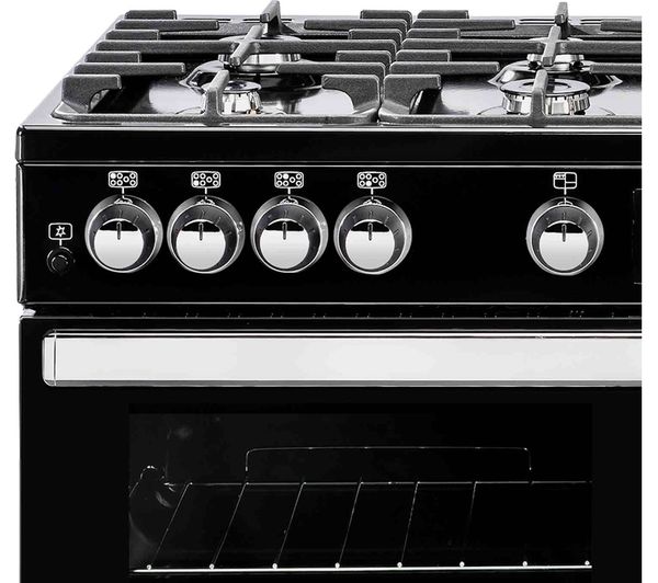 BELLING Cookcentre X110G 110 cm Gas Range Cooker - Black & Chrome ...