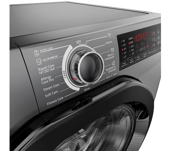 HOOVER H-Wash 350 H3WPS686TAMBR-80 WiFi-enabled 8 kg 1600 spin Washing ...