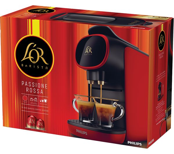 L'OR Passione Rossa by Philips LM9012/51 Coffee Machine - Monza Red ...