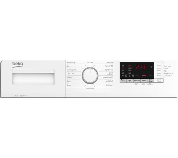 BEKO WTK92151W 9 kg 1200 Spin Washing Machine - White - WTK92151W ...