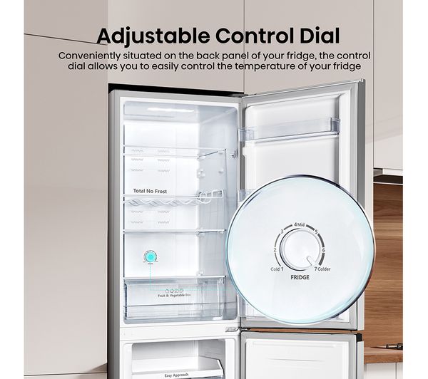 HISENSE RB327N4WCE 50/50 Fridge Freezer - Stainless Steel - RB327N4WCE ...