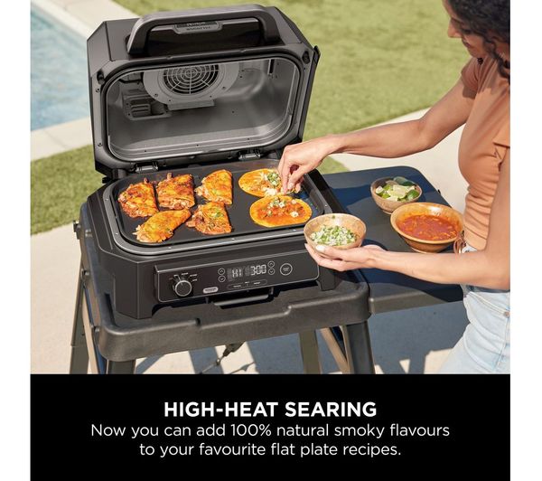 NINJA Woodfire XL Electric BBQ Grill Flat Plate - XSKOGXLFPLTEU ...