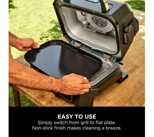 NINJA Woodfire XL Electric BBQ Grill Flat Plate - XSKOGXLFPLTEU ...