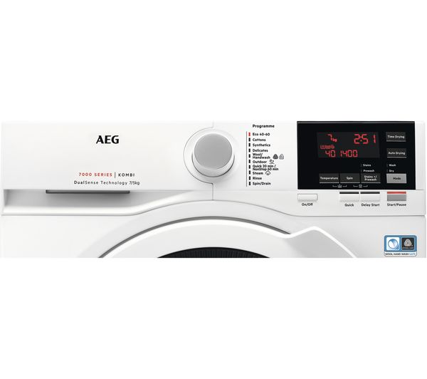AEG 7000 Series L7WBG751R 7 kg Washer Dryer - White - L7WBG751R ...