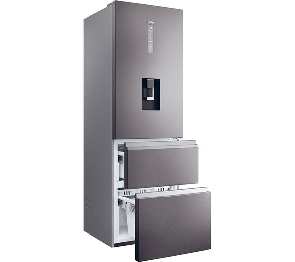HAIER HTW5618EWMP Smart Fridge Freezer - Platinum Inox - 34005544 ...