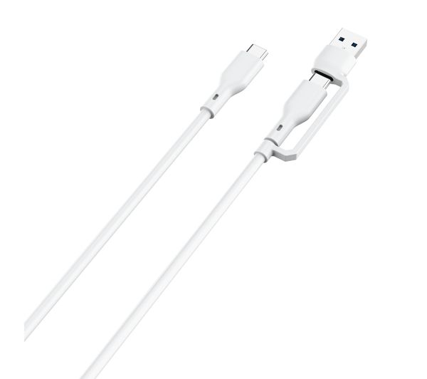 GOJI 60 W USB Type-C to USB Type-C Cable with USB-A Adapter - 2 m ...