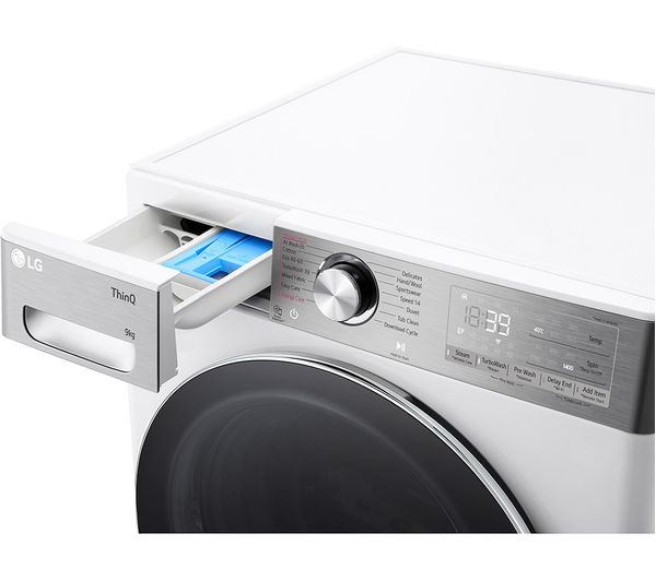 LG TurboWash 360 F4Y909WCTN4 WiFi-enabled 9 kg 1400 Spin Washing ...