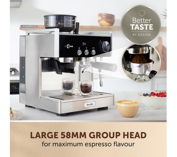 BREVILLE Barista Signature Espresso VCF160 Bean to Cup Coffee Machine ...