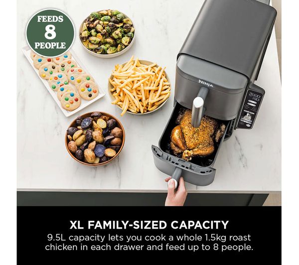 NINJA Double Stack XL SL400UK Air Fryer - Grey - SL400UK - Currys Business