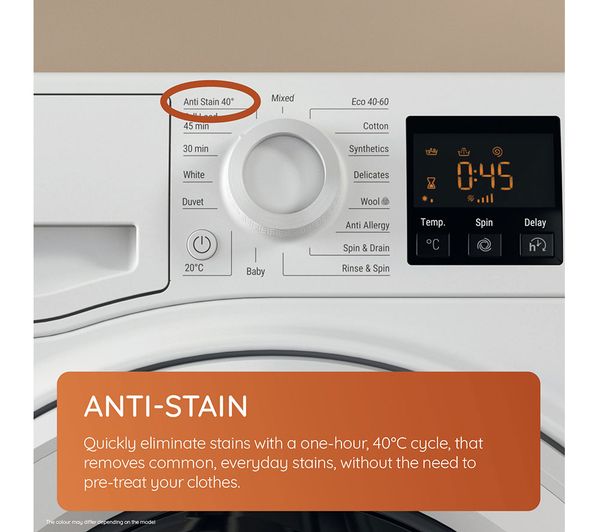 HOTPOINT Anti-stain NSWR 7469 GK UK 7 kg 1400 Spin Washing Machine ...
