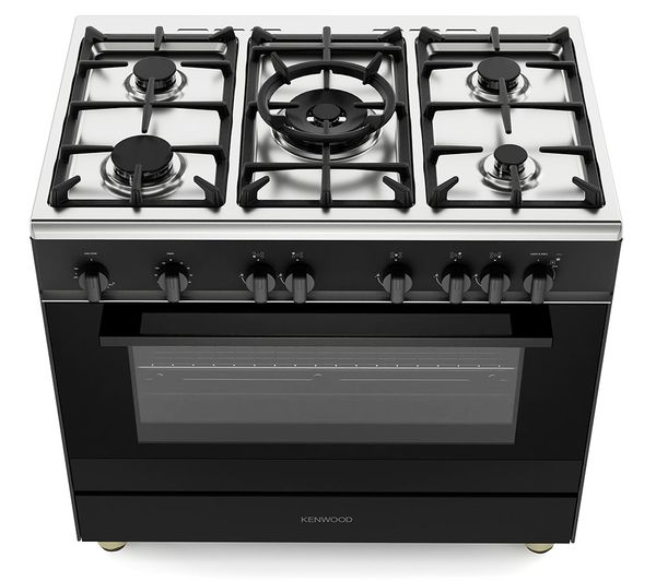 KENWOOD CK501G 90 cm Gas Range Cooker - Matt Black - C9S3KW007A ...