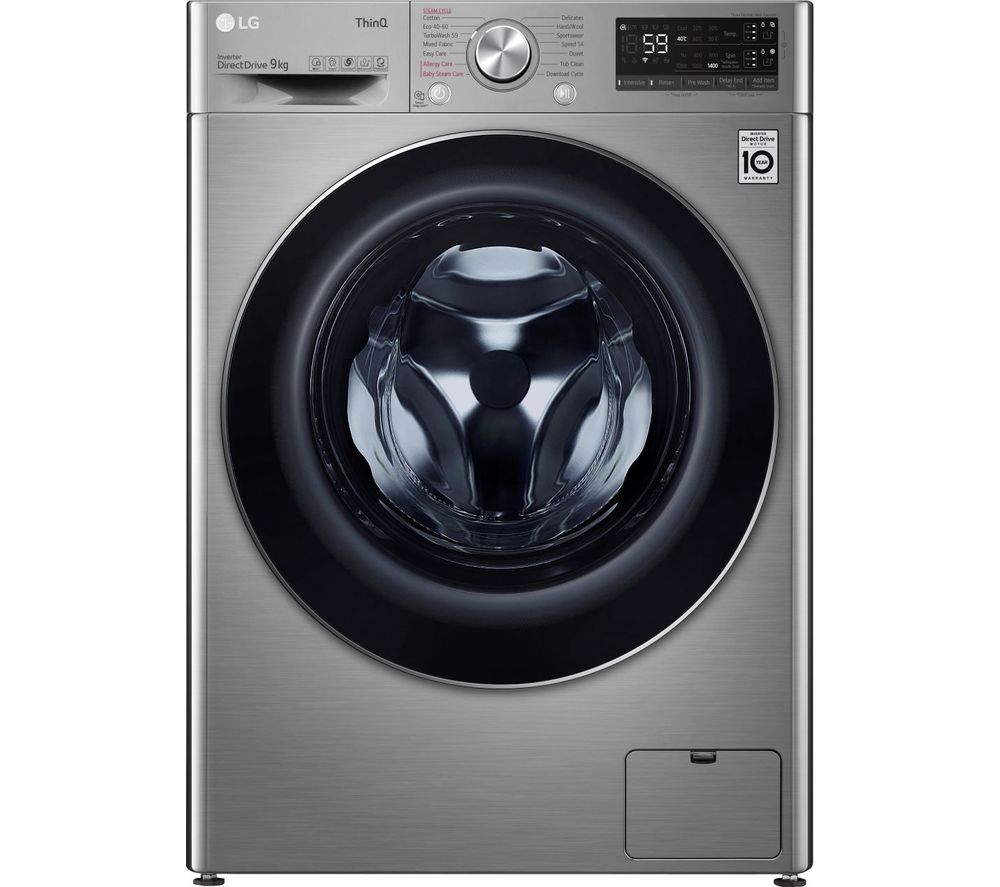LG EZDispense TurboWash with AI DD V7 F4V709STSA WiFi-enabled 9 kg 1400 ...