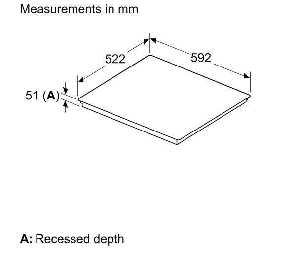 NEFF N70 T56FHS1L0 60 cm Electric Induction Smart Hob - Black ...