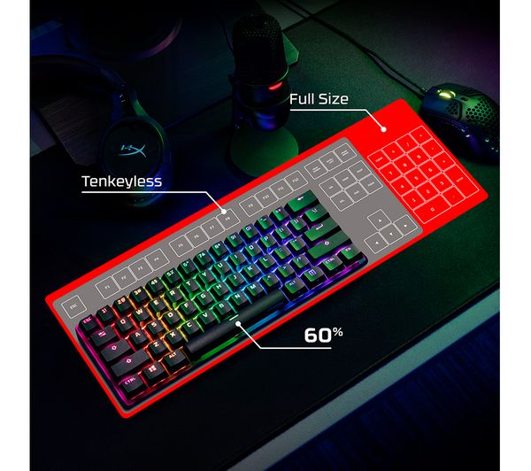 HYPERX Alloy Origins 60 RGB Mechanical Gaming Keyboard - 6P6K8AA#ABU - Currys Business
