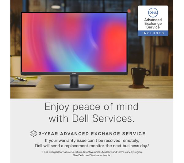 DELL P2222H Full HD 21.5" IPS LCD Monitor - Black & Silver - 210-BBBE ...