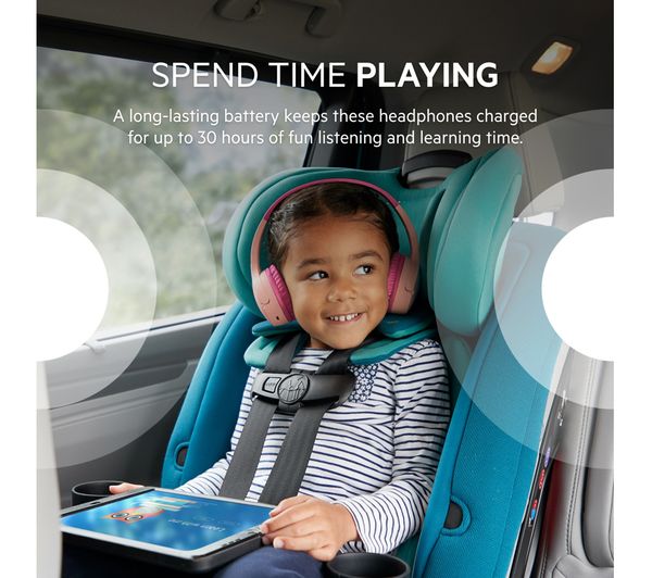 BELKIN SoundForm Mini Wireless Bluetooth Kids Headphones - Pink ...