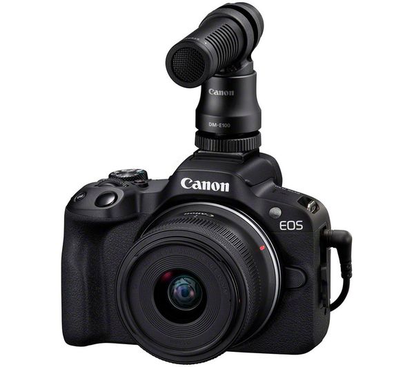 CANON EOS R50 Mirrorless Camera Creator Kit with RF-S 18-45 mm f/4.5-6.3 IS STM Lens - 5811C037 ...