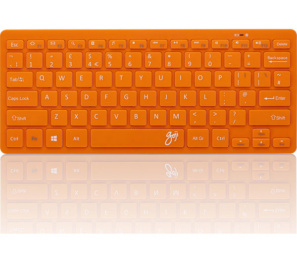 GOJI GKBMMOR16 Wireless Keyboard - Orange - - Currys Business