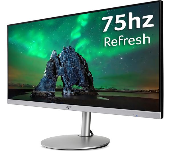 ACER CB342CK Quad HD 34" IPS LCD Monitor - Silver & Black - UM.CB2EE ...