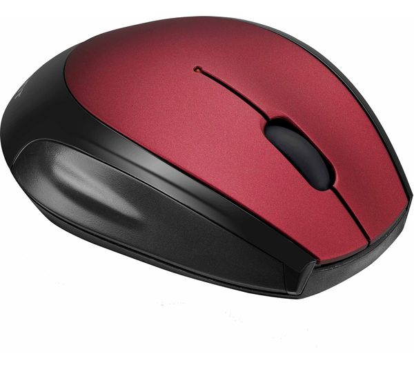 LOGIK LWLMRD23 Wireless Optical Mouse - Red - - Currys Business