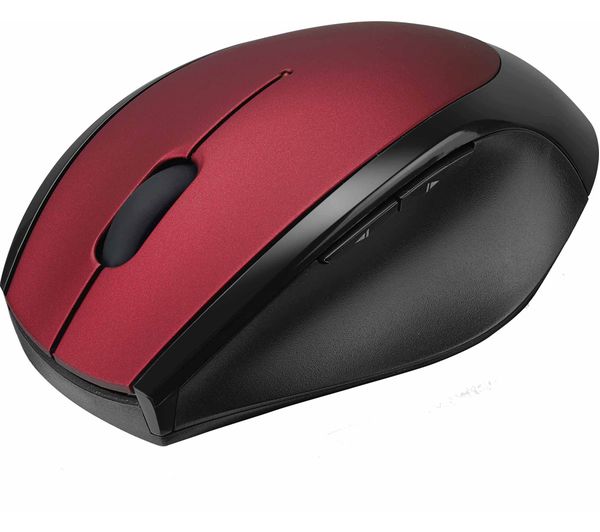 LOGIK LWLMRD23 Wireless Optical Mouse - Red - - Currys Business