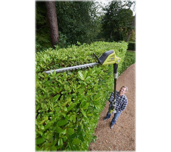 RYOBI 18V One+ OPT1845 Cordless Pole Hedge Trimmer - Black & Yellow ...