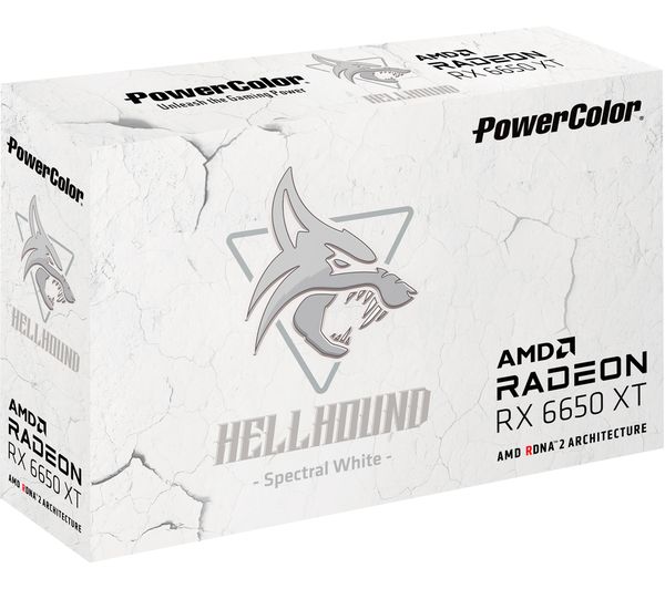POWERCOLOR Radeon RX 6650 XT 8 GB Hellhound White Graphics Card ...