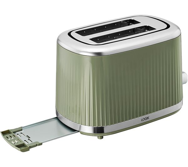 LOGIK L02PTG23 2-Slice Toaster - Green - - Currys Business