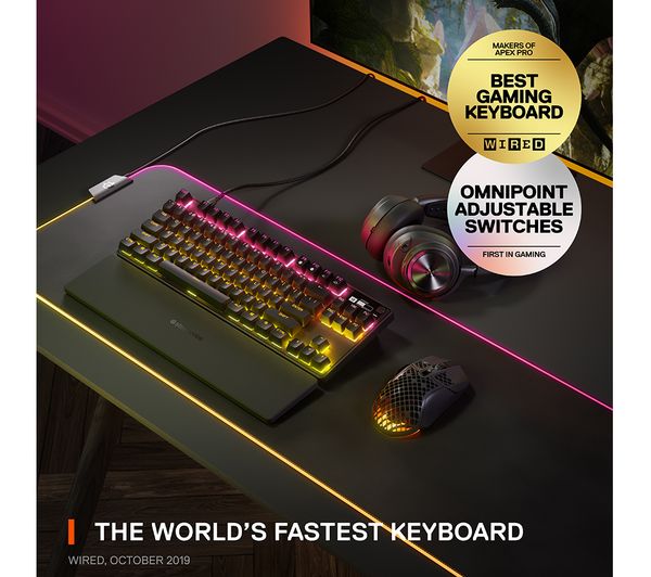 STEELSERIES Apex Pro TKL Mechanical Gaming Keyboard - 64739 - Currys ...