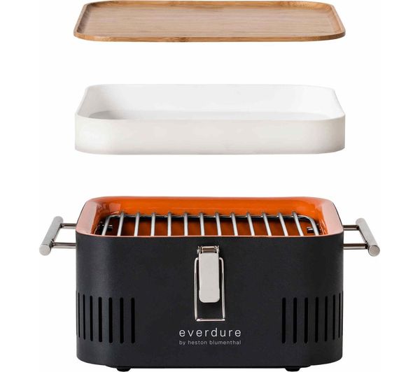 EVERDURE by Heston Blumenthal Cube Portable Charcoal BBQ - Graphite ...