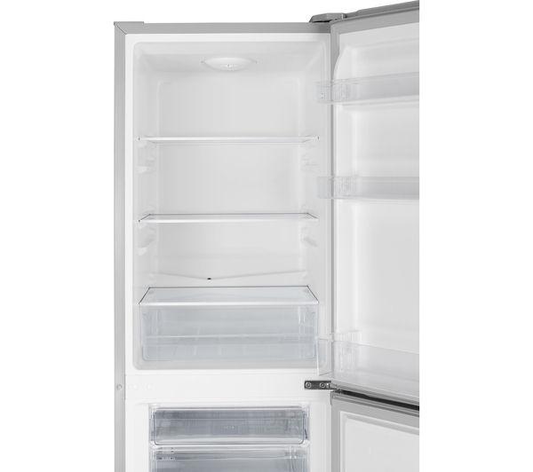 ESSENTIALS C50BS16 60/40 Fridge Freezer - Silver - C50BS16 - Currys ...