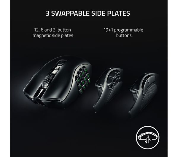 RAZER Naga V2 Pro RGB Wireless Optical Gaming Mouse - 122464 - Currys ...