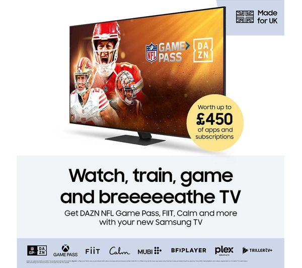 SAMSUNG UE55DU7100KXXU 55" Smart 4K Ultra HD HDR LED TV with Bixby ...