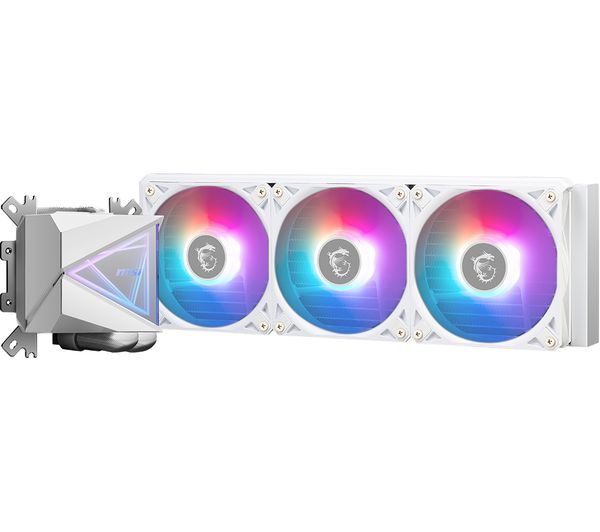 MSI MAG CORELIQUID I360 360 mm Liquid CPU Cooler - RGB LED, White - 125477 - Currys Business