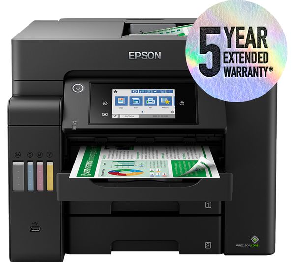 EPSON EcoTank ET-5800 All-in-One Wireless Inkjet Printer with Fax ...