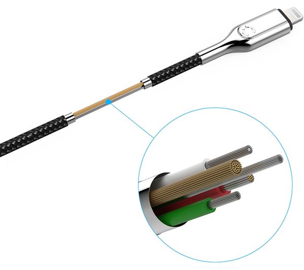 CYGNETT Armoured CY2799PCCCL Lightning Cable - 1 m - CY2799PCCCL ...