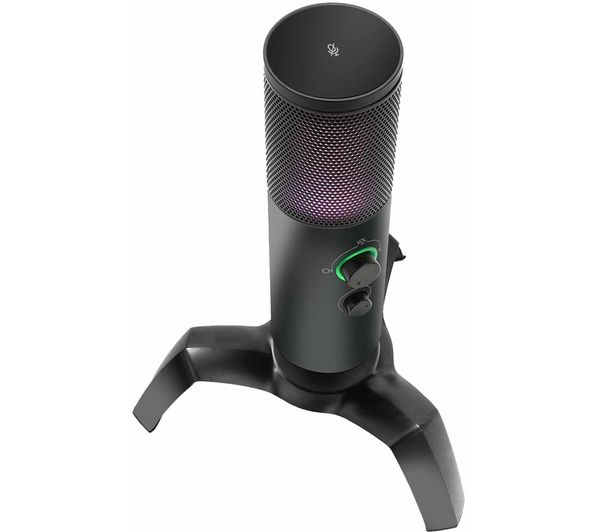 ADX RGB USB Microphone - Black - - Currys Business