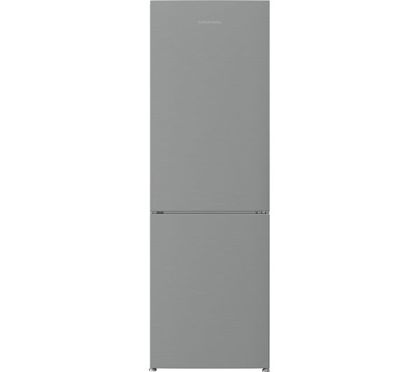 GRUNDIG GKNG1682N 60/40 Fridge Freezer - Brushed Steel - 7282746381 ...