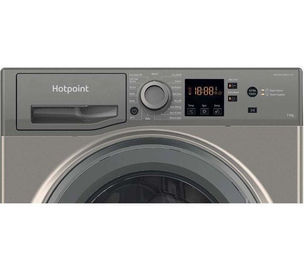 HOTPOINT Anti-Stain NSWM 1146 GG UK 11 kg 1400 Spin Washing Machine ...