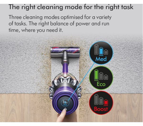 DYSON V11 Advanced Cordless Vacuum Cleaner - Nickel & Purple - 479332 ...