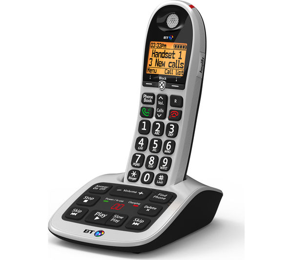 BT 4600 Cordless Phone With Answering Machine Silver 55262 Currys BT 4600 Cordless Phone With Answering Machine Silver 55262 Currys